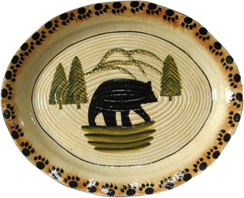 Paseo Road by HiEnd Accents | Rustic Bear 24 Piece Ceramic Dinnerware ...